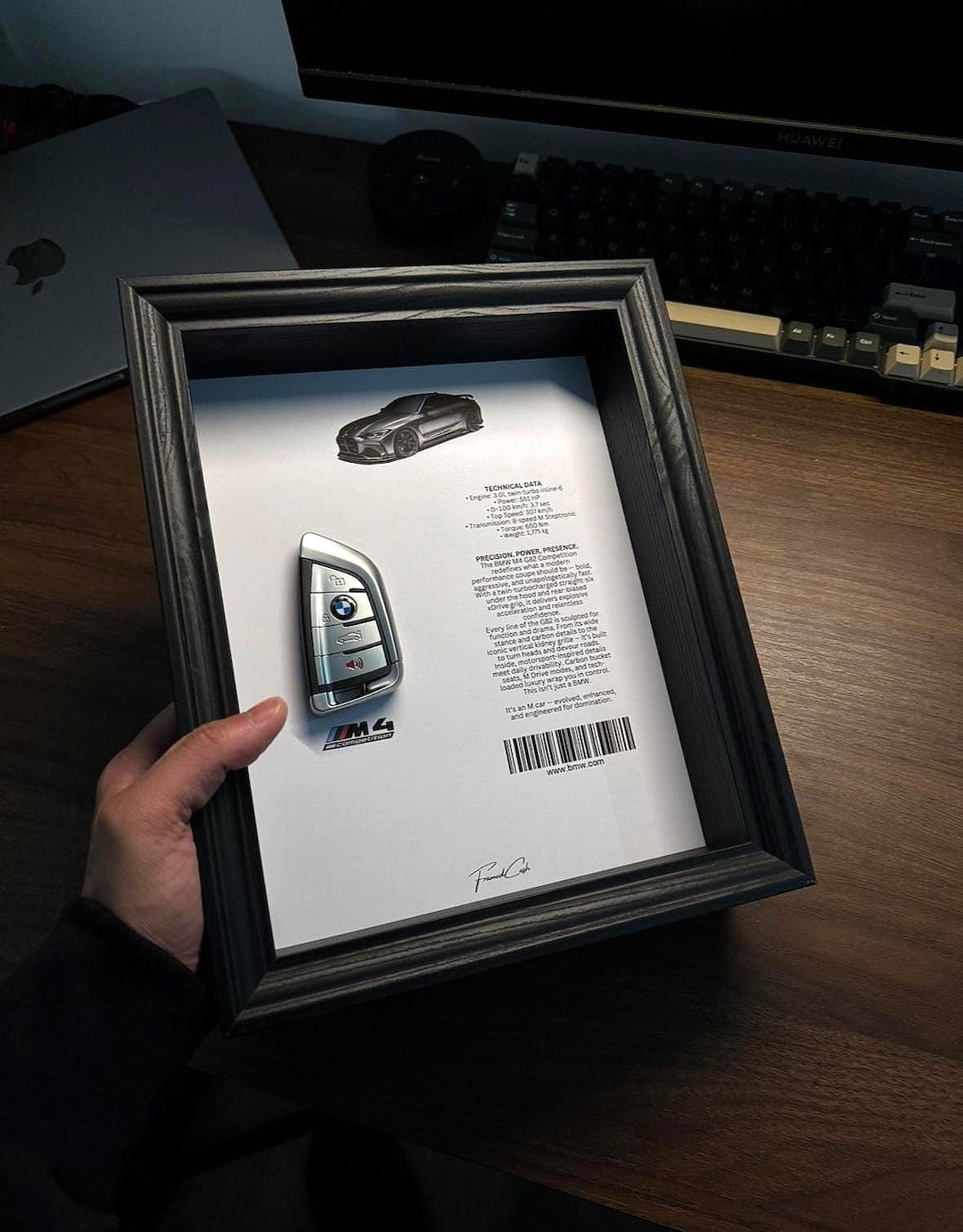 BMW M4 G82 Car Key Frame by Framedcash | Collector’s Edition | 25x20cm ...
