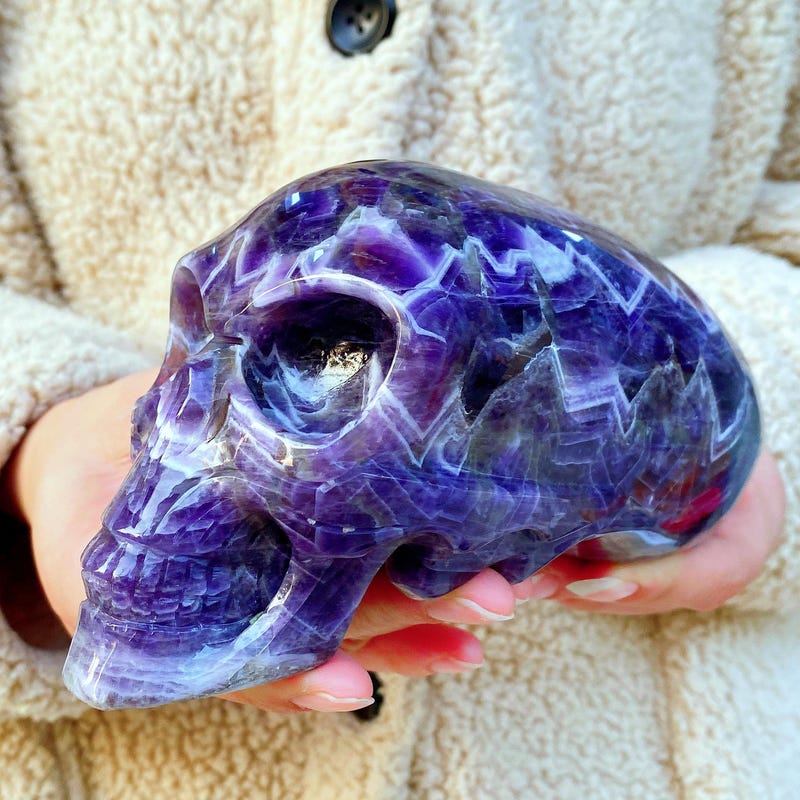 Alien Amethyst Skull - Etsy