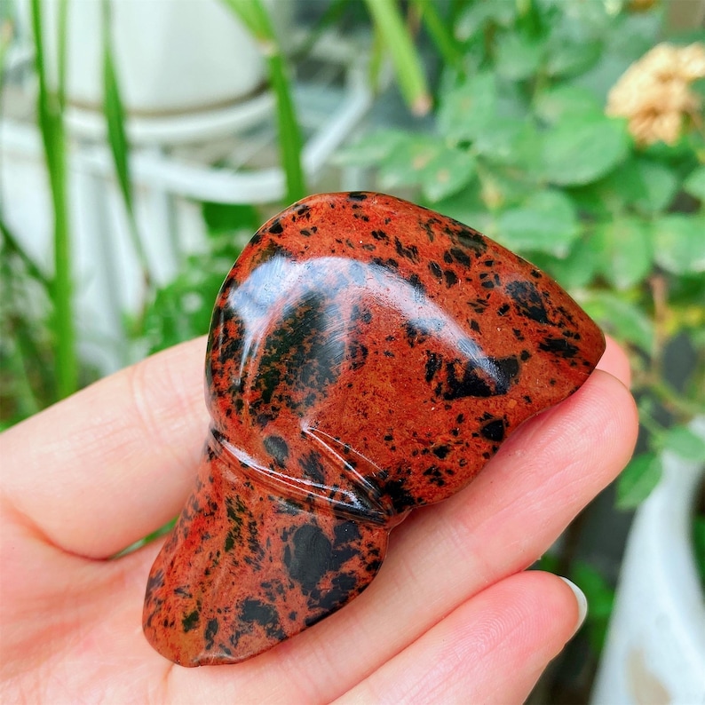 Hand Carved Red Obsidian Liver Model, Crystal Specimen (2.5 Inch) - Etsy UK
