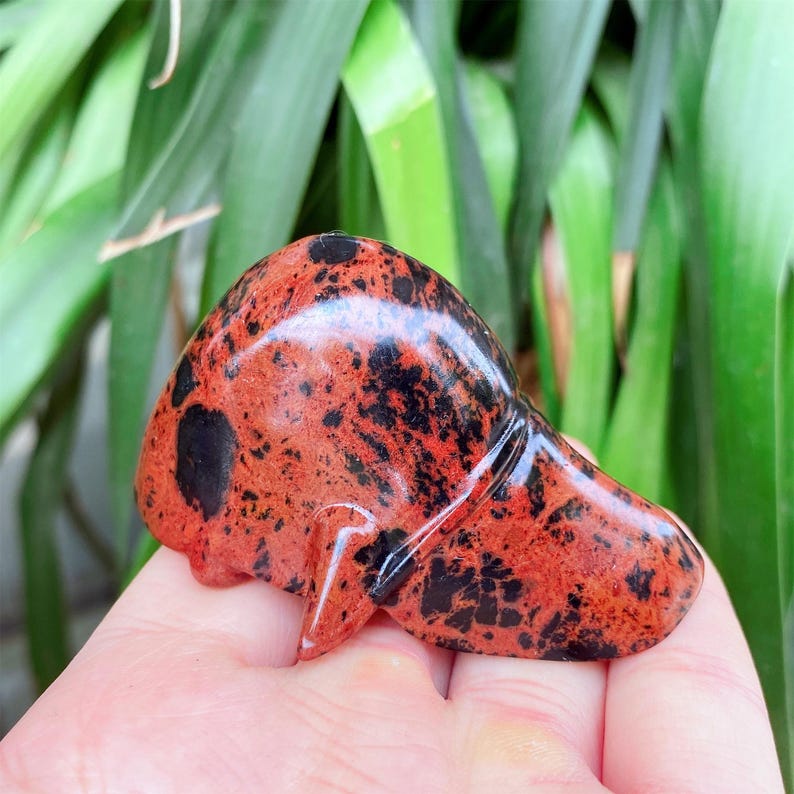 Hand Carved Red Obsidian Liver Model, Crystal Specimen (2.5 Inch) - Etsy