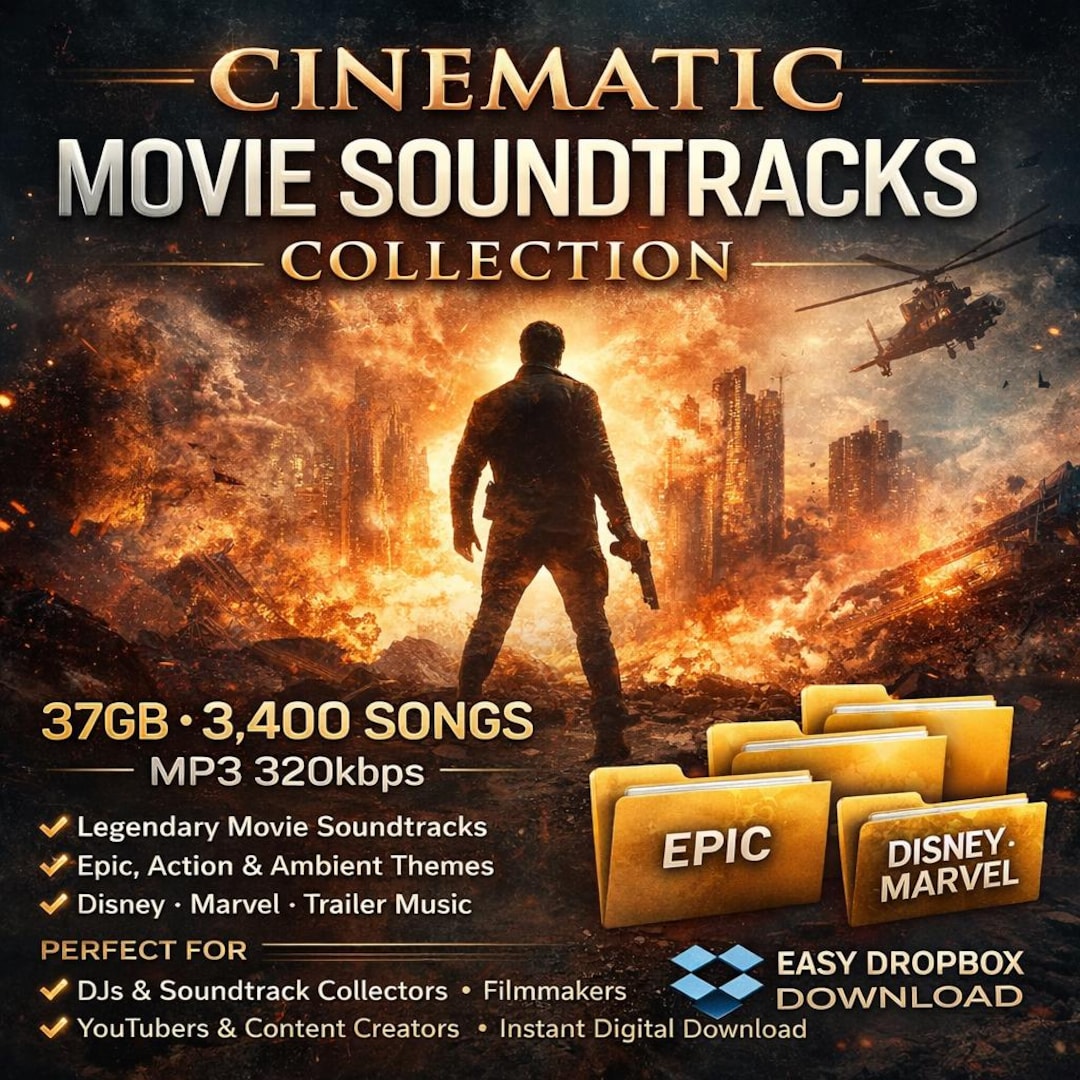 Cinematic Movie Soundtracks Collection 37GB • 3,400 Songs • MP3 320kbps ...