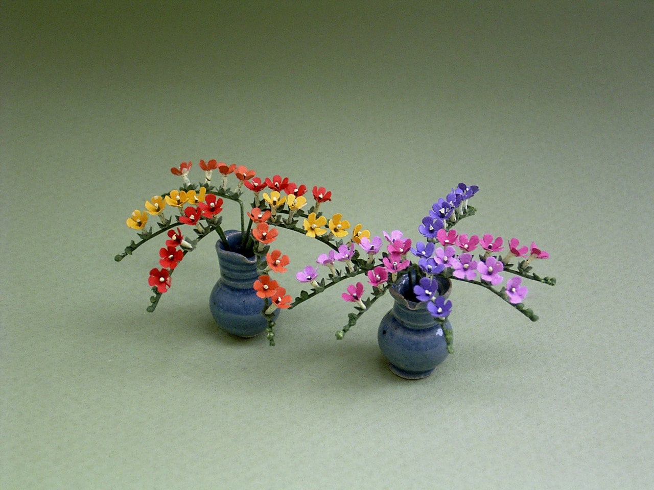 Freesia Paper Flower Kit for 1/12th Scale Dollhouses, Florists and ...