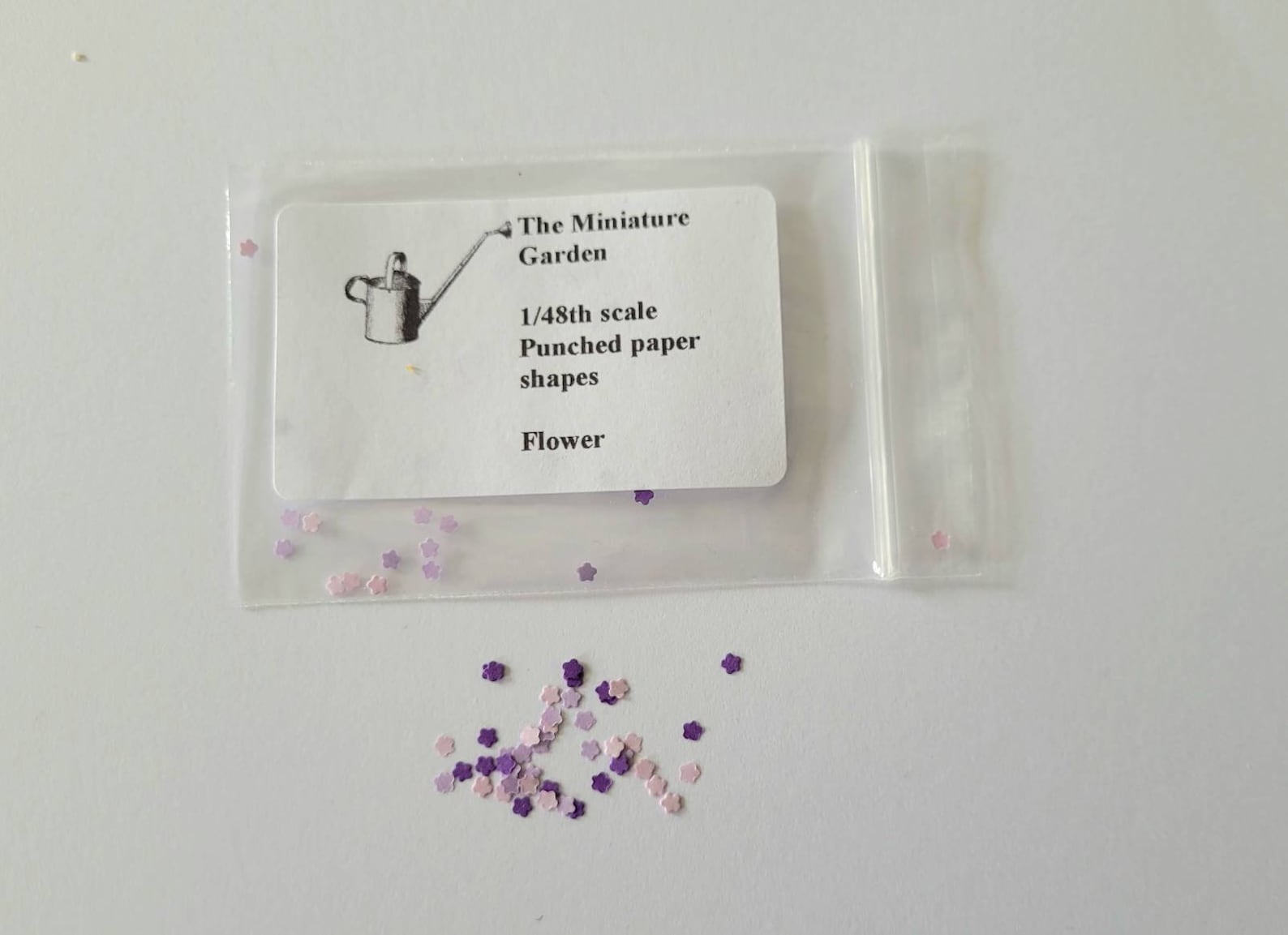 Tiny Punched Paper Flower Shapes for 48th Scale Miniatures. Choose Your ...