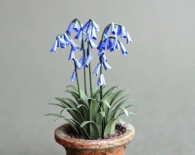 Bluebell Paper Flower Kit for 1/12th Dollhouses, Florists and Miniature ...