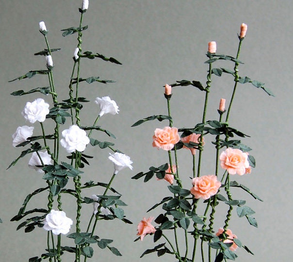 Climbing Rose Paper Flower Kit for 1/12th Scale Dollhouses - Etsy Australia