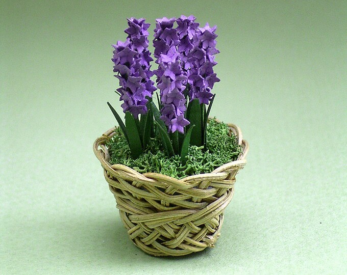 Hyacinth Paper Flower Kit for 1/12th Scale Dollhouses, Florists and ...