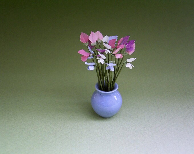 Sweetpeas Paper Flower Kit for 1/12th Scale Dollhouses, Florists and ...
