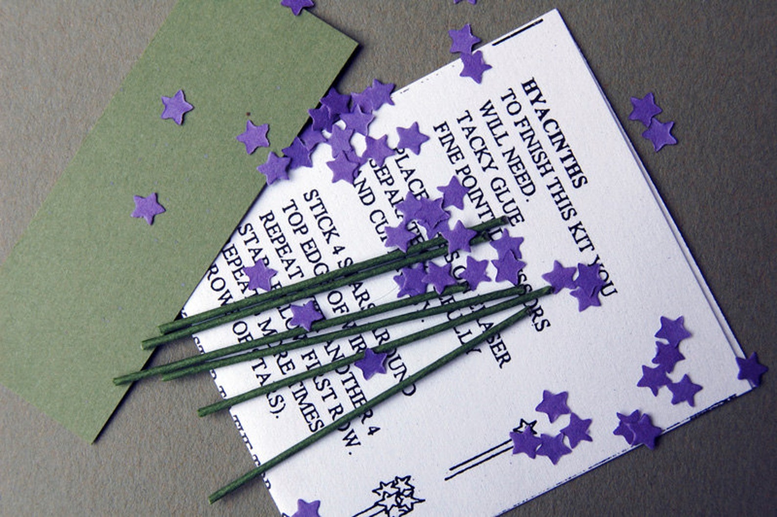 Hyacinth Paper Flower Kit for 1/12th Scale Dollhouses, Florists and ...