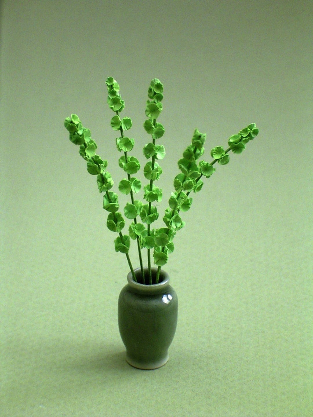 Bells of Ireland Paper Flower Kit for 1/12th Scale Dollhouses, Florists ...