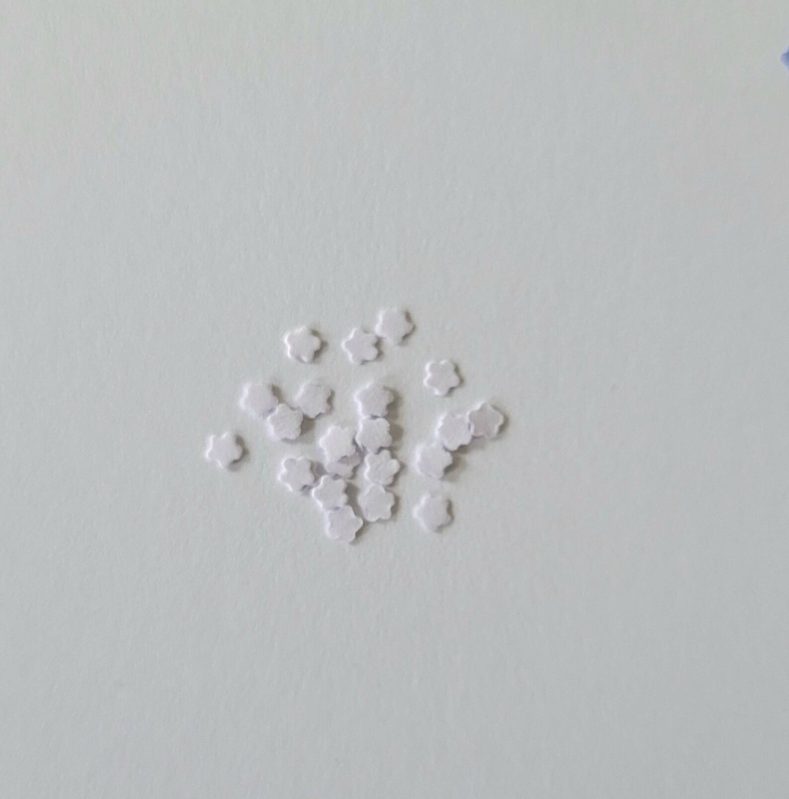Tiny Punched Paper Flower Shapes for 48th Scale Miniatures. Choose Your ...