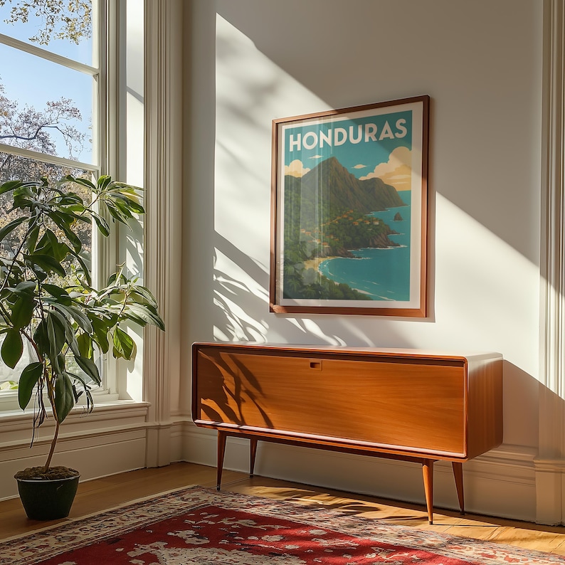 Honduras Travel Poster A2 | Printable Wall Art | Digital Download ...