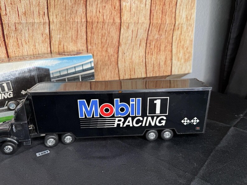 Mobil 1 Toy Race Car Carrier Semi Truck Limited Edition Collectors ...