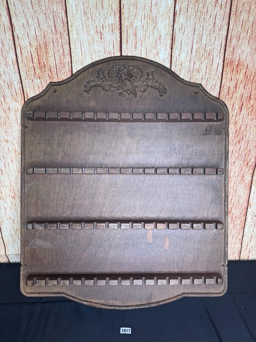 Vintage Wood Carved Wheat Display Rack for 64 Collectible Spoons - Etsy