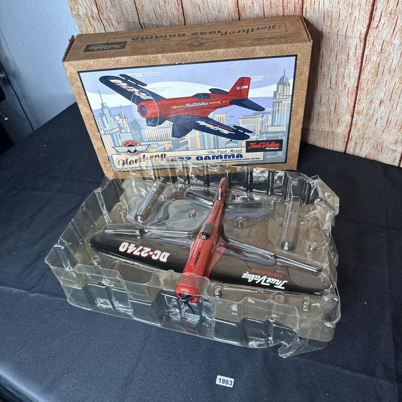 Die-cast ERTL Northrop 1932 Gamma True Value Hardware Coin Bank Plane - Etsy