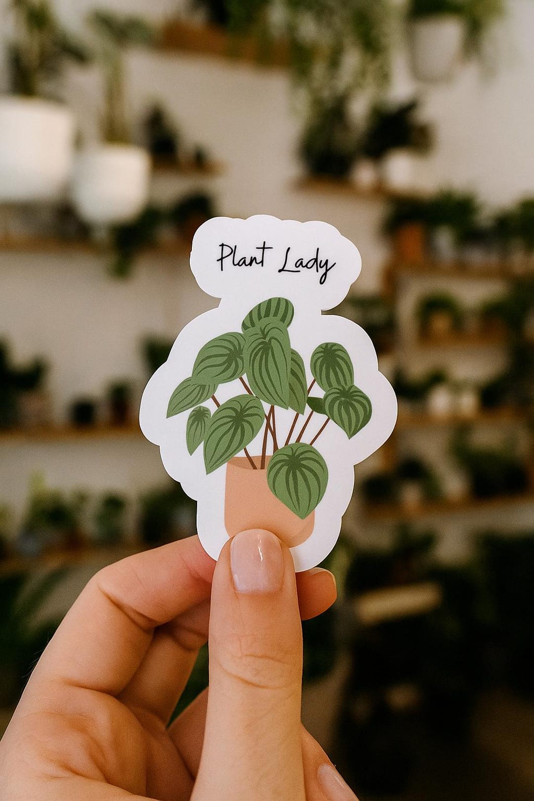Plant Lady Sticker, Matte Vinyl Decal, Green Thumb Gift - Etsy