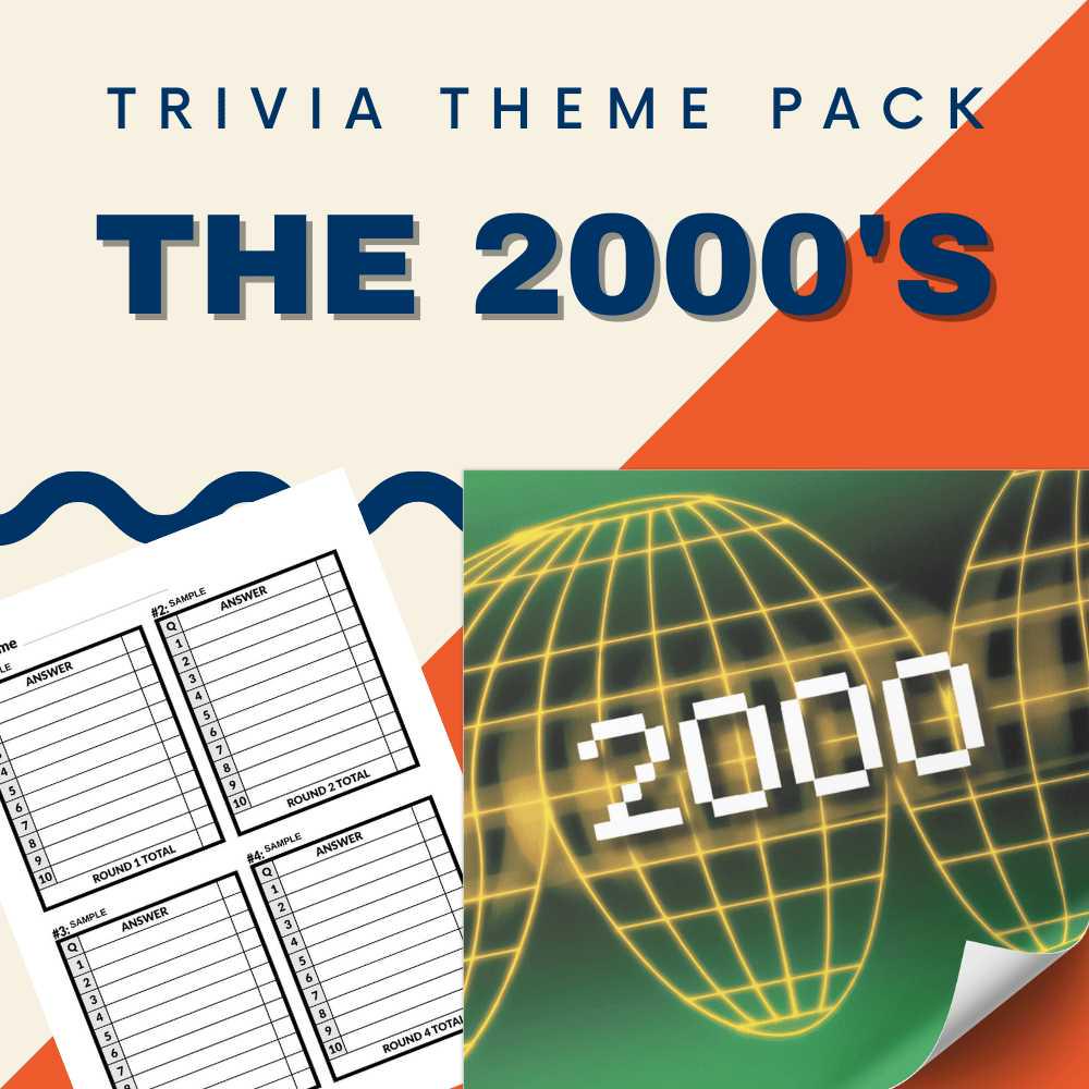 2000's Trivia Night Theme Pack - Etsy