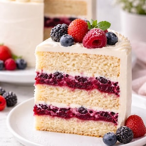 Berry Chantilly Cake With Filling - Etsy