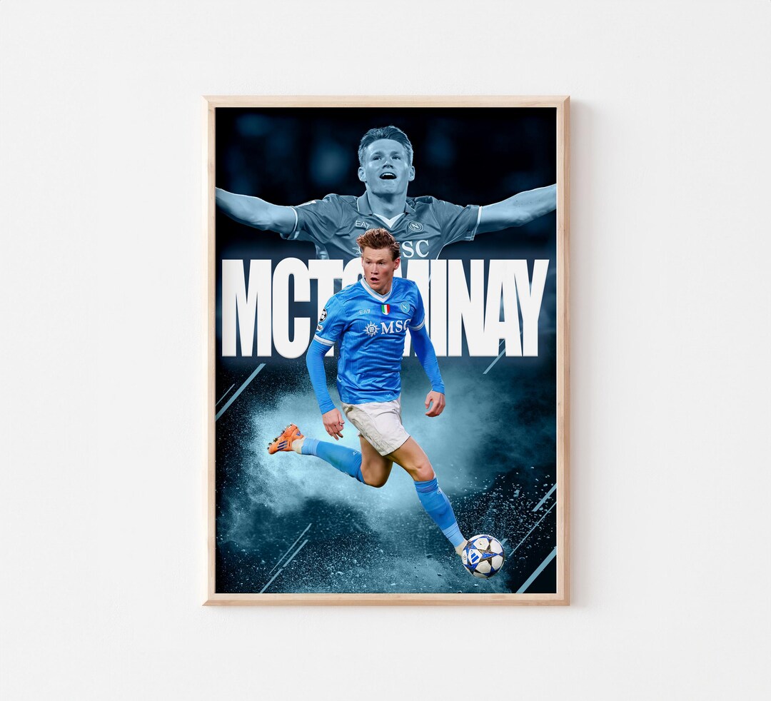 Scott Mctominay Poster, Soccer Legend Poster (size A3 300 Dpi - Digital ...