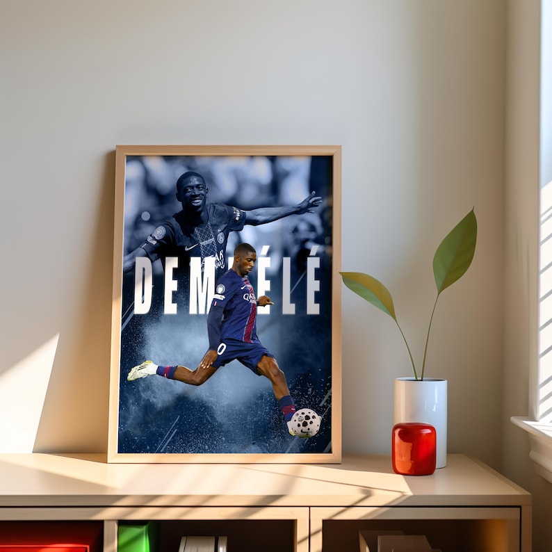 Ousmane Dembélé Poster Soccer Legend Signed Football Poster (size A3 ...