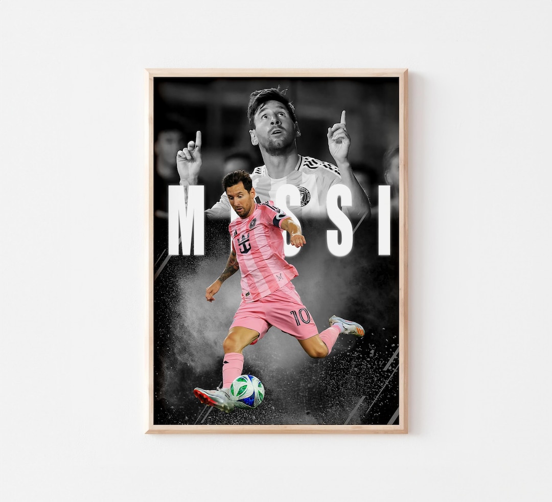 Lionel Messi Poster, Soccer Legend Poster (size A3 300 Dpi - Digital ...
