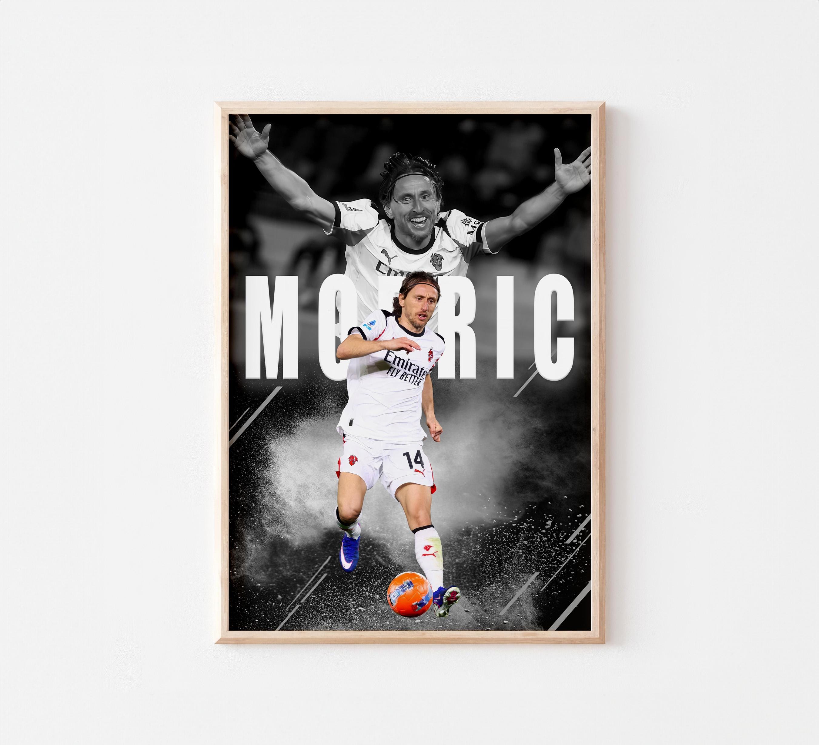 Luka Modric Poster, Soccer Legend Poster (size A3 300 Dpi - Digital ...