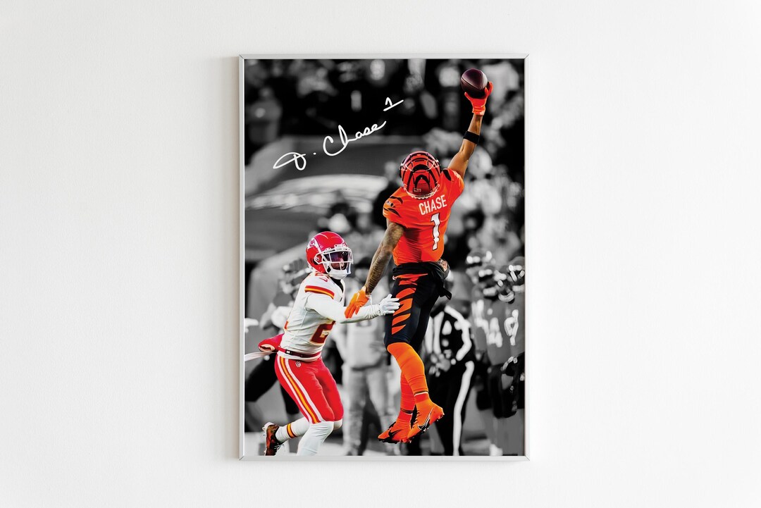 Jamarr Chase Poster, Signed Football Poster (A3 Size-300 Dpi-digital ...
