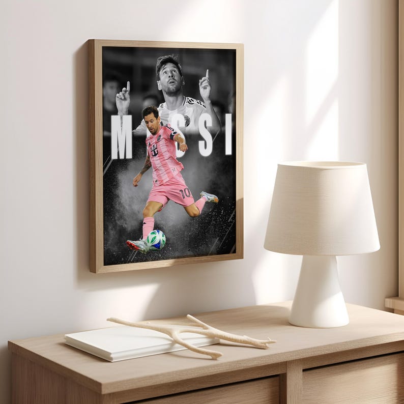 Lionel Messi Poster, Soccer Legend Poster (size A3 300 Dpi - Digital ...