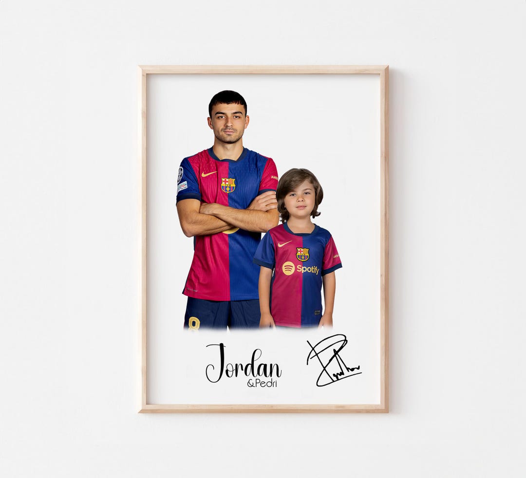 Side by Side With Pedri! Special Football Poster Design for Kids ...
