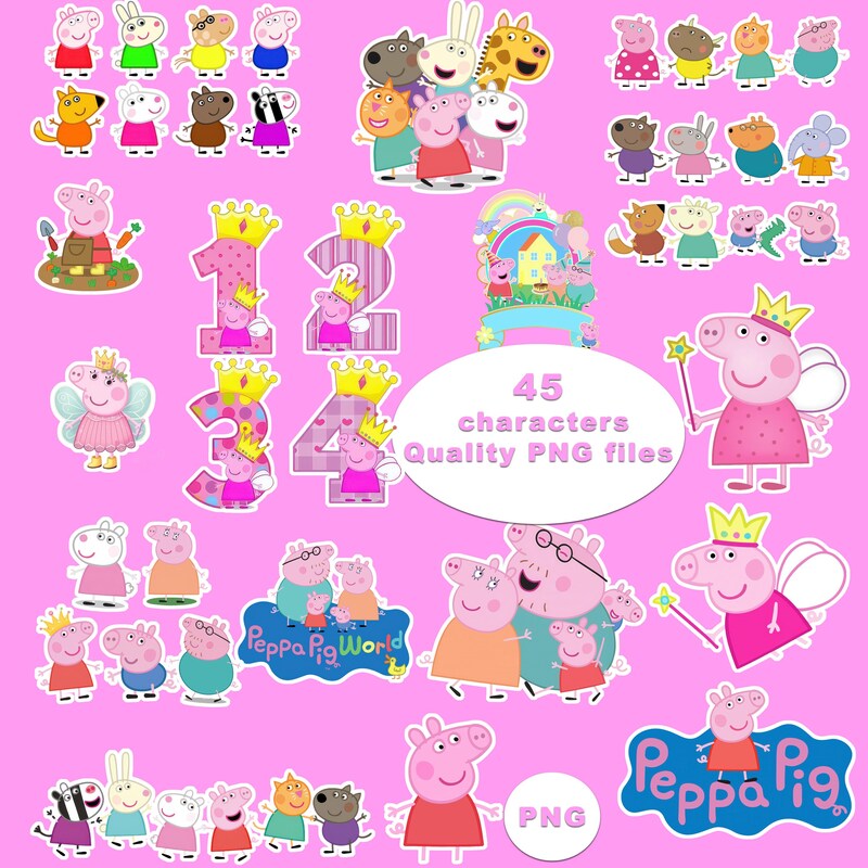 Pig Digital Art Christmas - Etsy