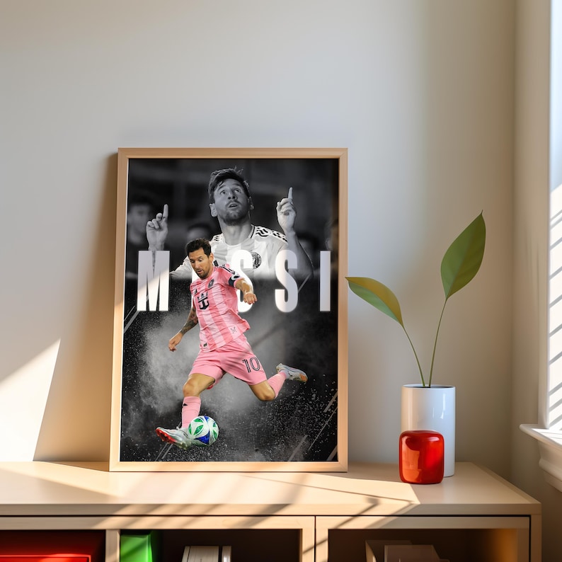 Lionel Messi Poster, Soccer Legend Poster (size A3 300 Dpi - Digital ...