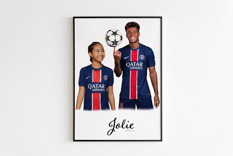 Side by Side With Desire Doue! Special Football Poster Design for Kids ...