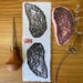 Mussel With Barnacles Lino Cut Print Bookmark Laminated Mini Prints ...
