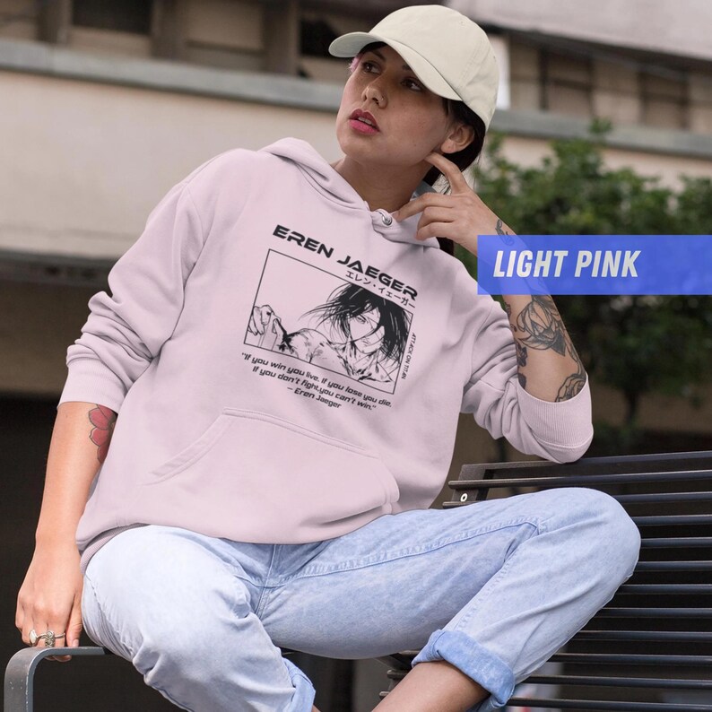 Eren Yeager Anime Hoodie | Attack on Titan AOT Sweatshirt - Etsy