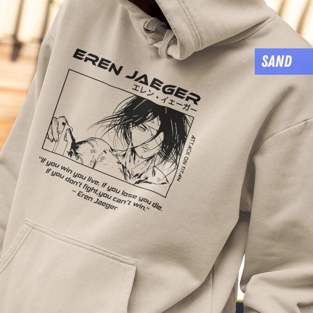 Eren Yeager Anime Hoodie | Attack on Titan AOT Sweatshirt - Etsy