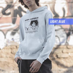 Attack on Titan Eren Yeager Anime Hoodie | Anime Gifts for Him/her ...