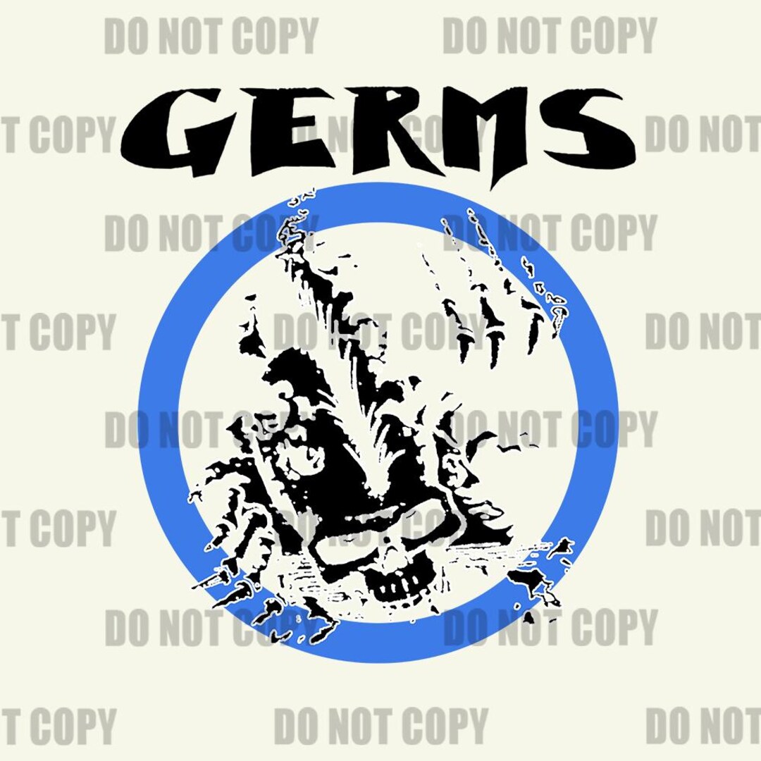 Germs Punk Skull Logo PNG | Vintage Rock Band Digital Download | Punk ...