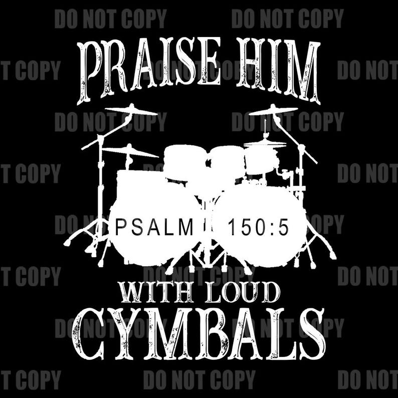 Praise Him Cymbals PNG: Funny Christian Design (digital Download) - Etsy