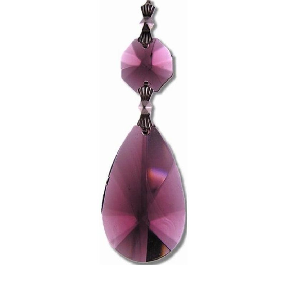Dark Purple British Oval Crystals - Etsy