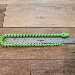 Two Foot Long 3d Printed Articulated Fidget Snake! - Etsy