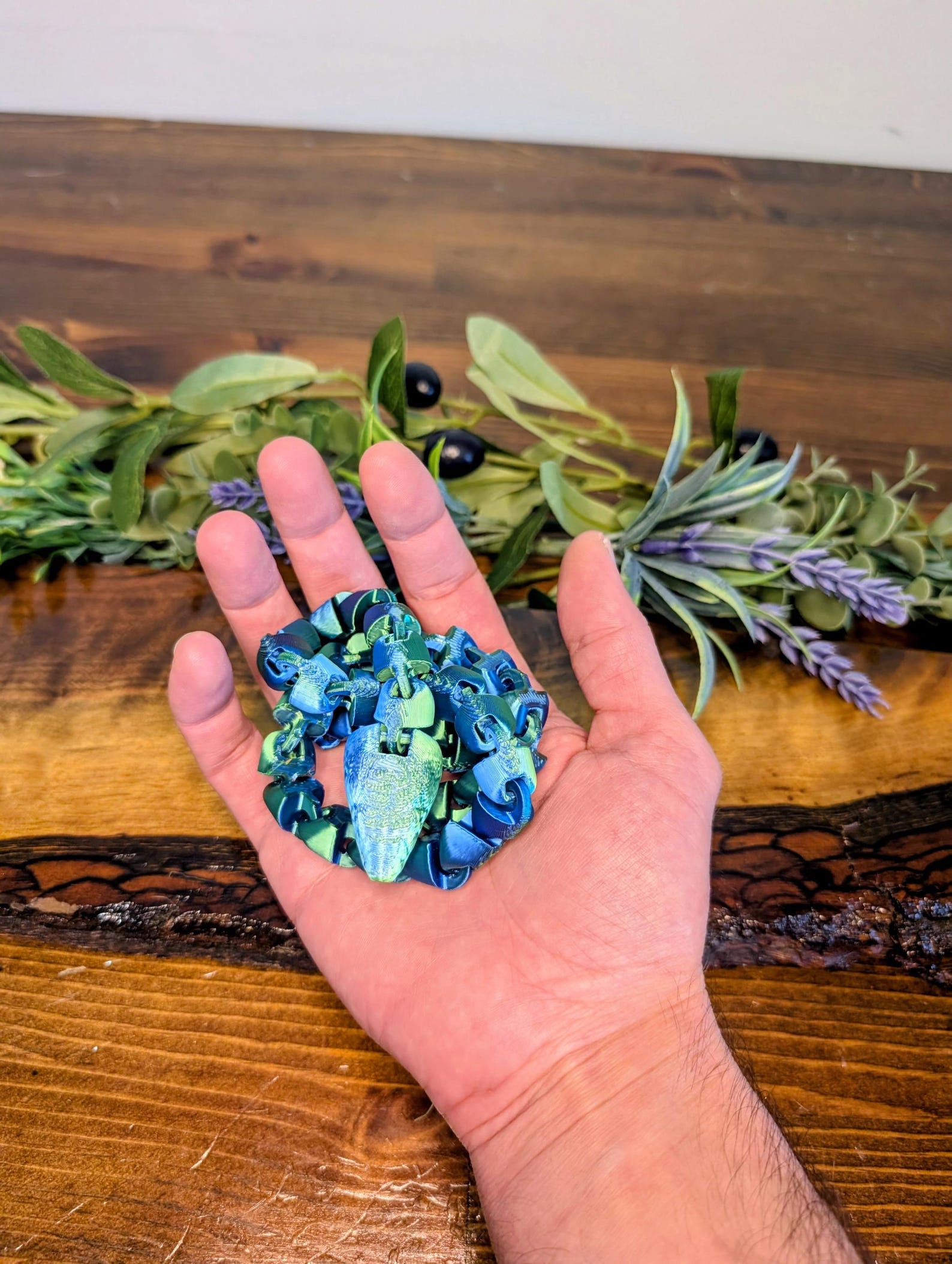 Two Foot Long 3d Printed Articulated Fidget Snake! - Etsy
