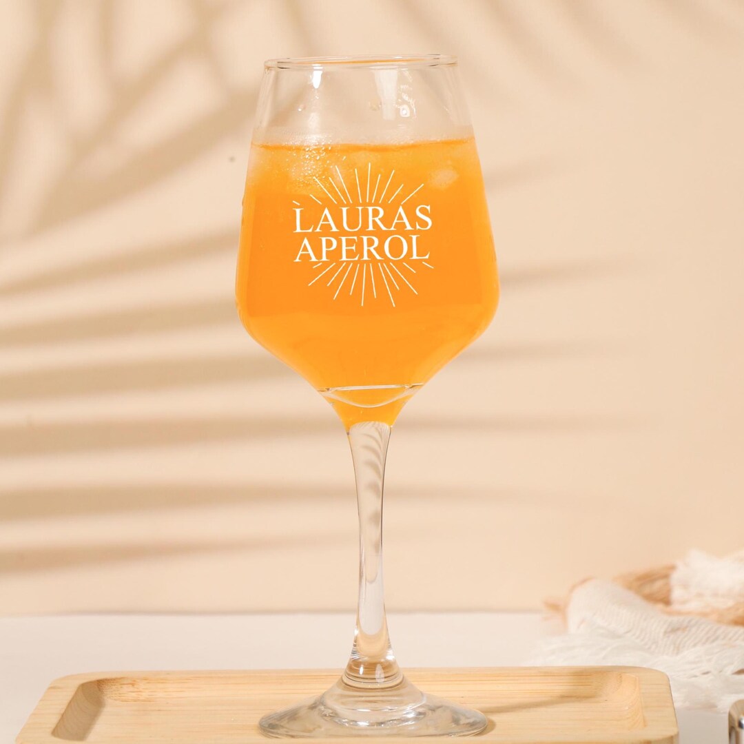 Aperol Spritz Glass,personalised Aperol Spritz Glass,aperol Spritz ...