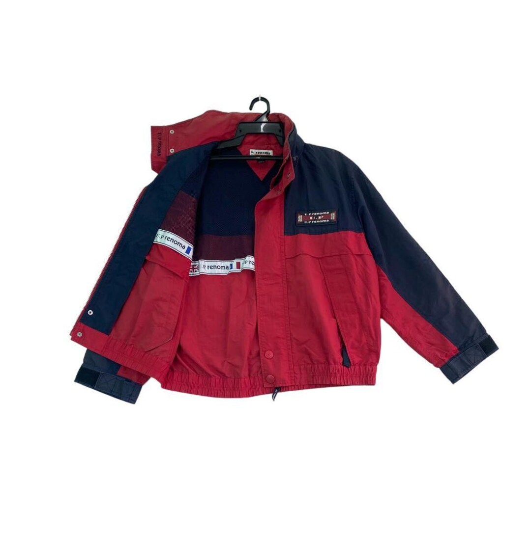 Vtg 90s U.P Renoma Saling Gear Design Jacket Colorblock - Etsy