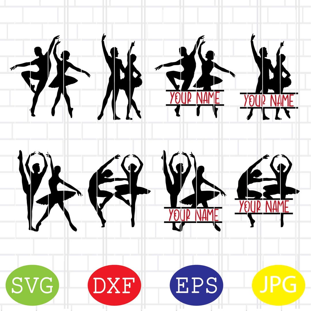 Couple Ballet Dancing Svg, Ballet Dancer Svg, Ballerina Svg, Sport Svg ...