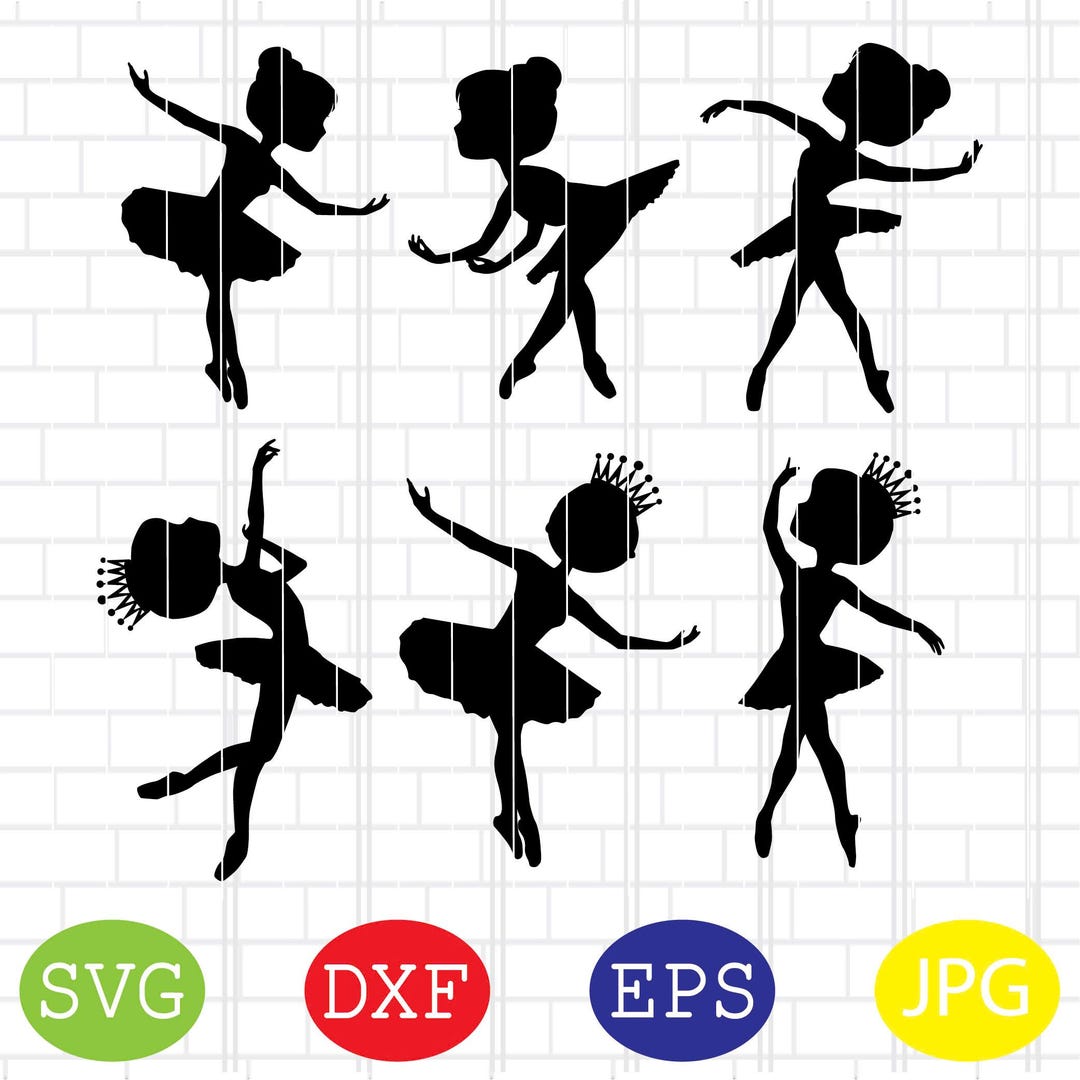 Little Ballet Dancer Svg, Ballerina Svg, Sport Svg, Jpg, Eps, Dxf Files ...