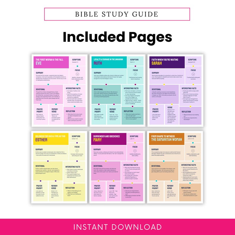 Bible Study Guide for Women: Women of the Word (PDF) | Christian ...