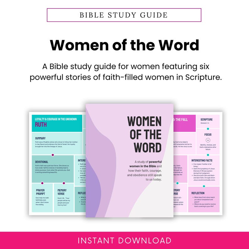 Bible Study Guide for Women: Women of the Word (PDF) | Christian ...