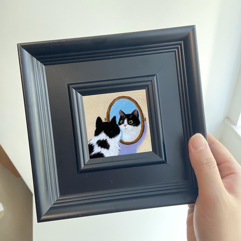 Miniature Cat Art Gallery - Etsy