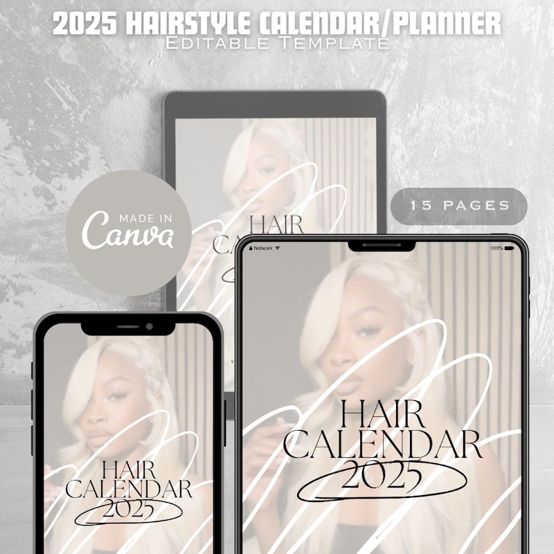 Monthly Hair Care Tracker - Etsy