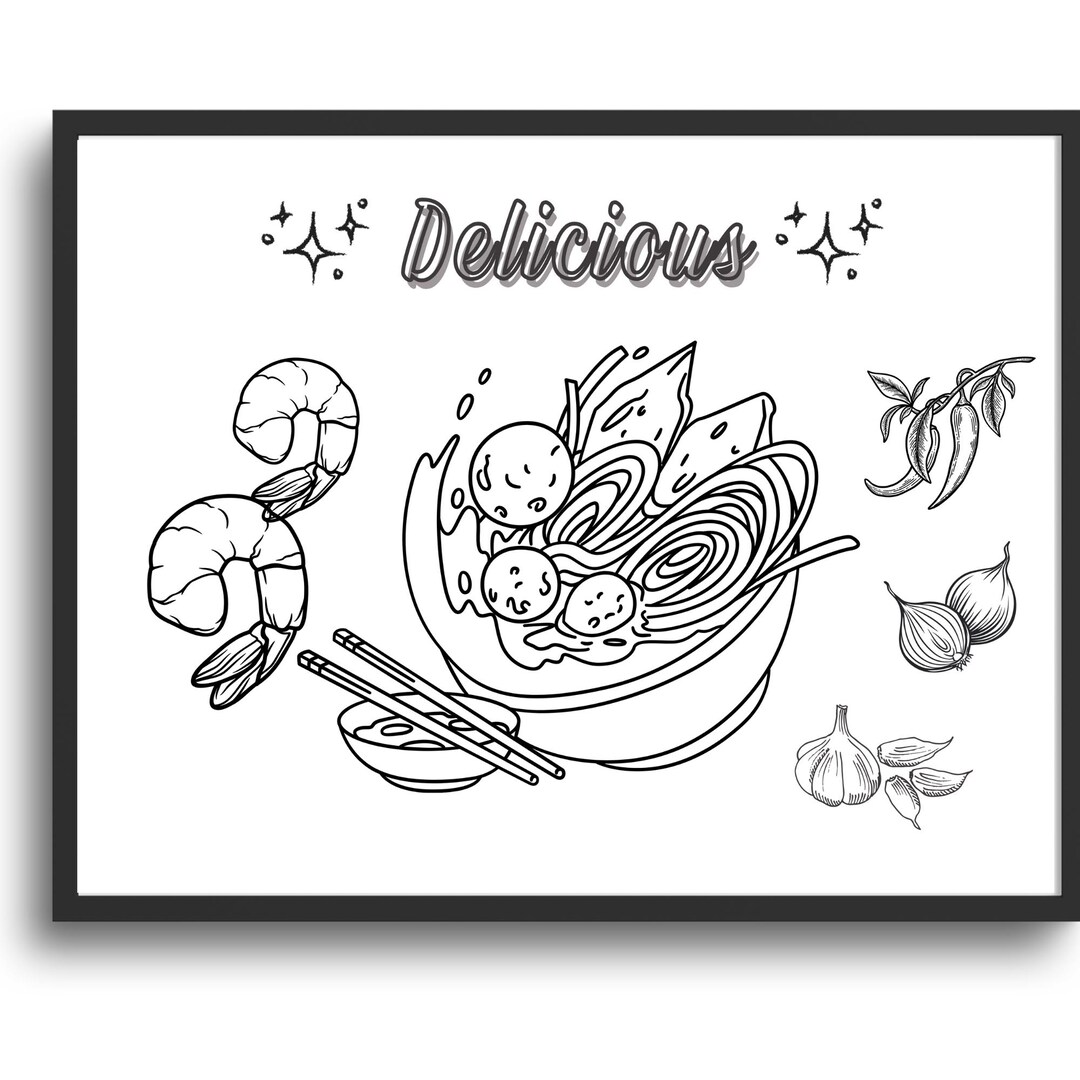 Cute Ramen Noodle Bowl SVG PNG – Asian Food Clipart, Kawaii Printable ...