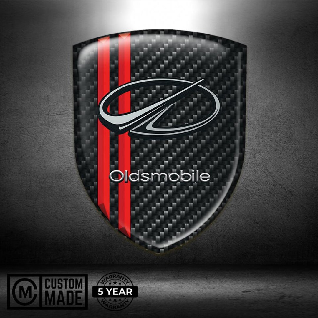 Oldsmobile Car Emblem Sticker Domed Resin Shield Badge Self Adhesive ...